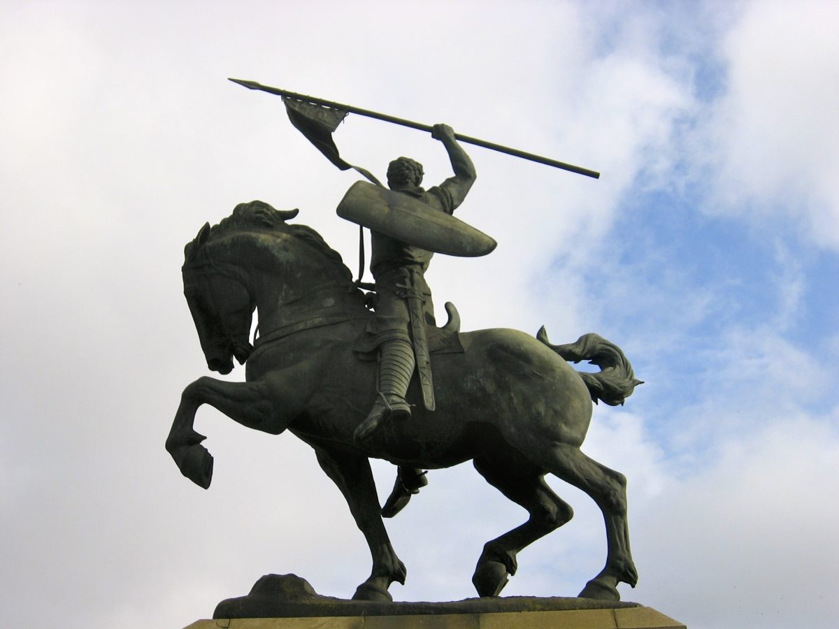 Equestrian statue of El Cid in Sevilla Spain