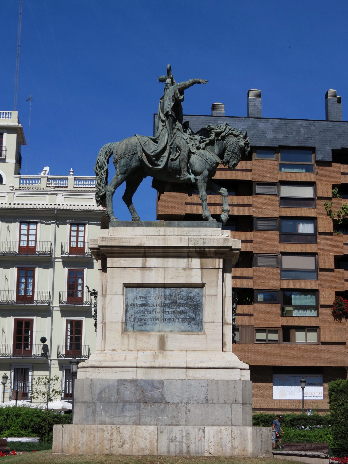 Equestrian statue of James I of Aragon in Valencia Spain