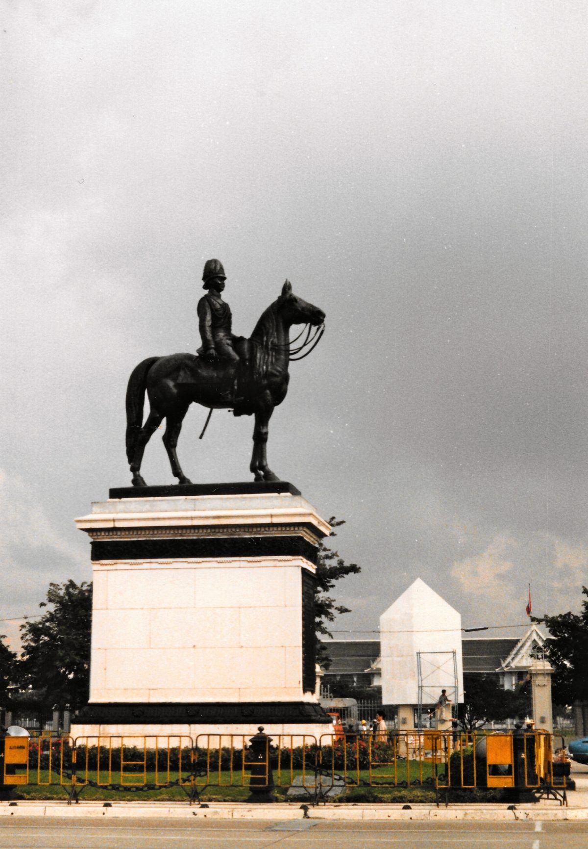 Equestrian statue of King Rama V Chulalongkorn in Bangkok Thailand