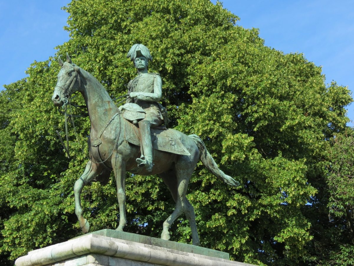 Equestrian statue of Horatio Herbert Kitchener in Chatham UK