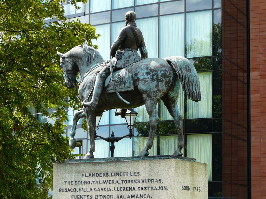 Equestrian statue of 1st Viscount Combermere Stapleton Cotton in Chester UK