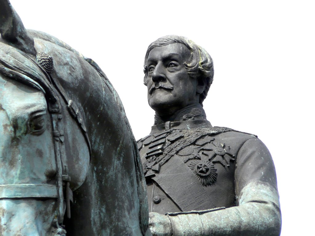 Equestrian statue of 1st Viscount Combermere Stapleton Cotton in Chester UK