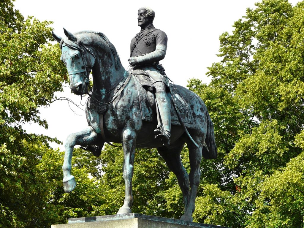 Equestrian statue of 1st Viscount Combermere Stapleton Cotton in Chester UK