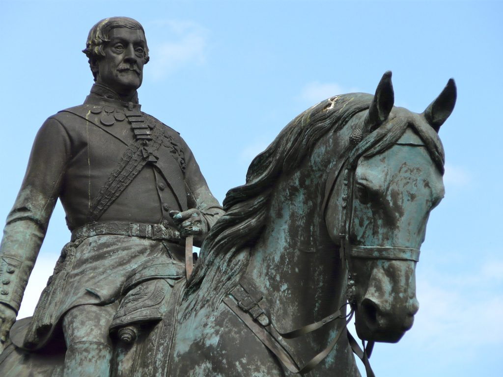 Equestrian statue of 1st Viscount Combermere Stapleton Cotton in Chester UK