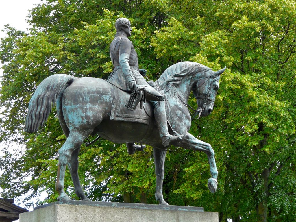 Equestrian statue of 1st Viscount Combermere Stapleton Cotton in Chester UK