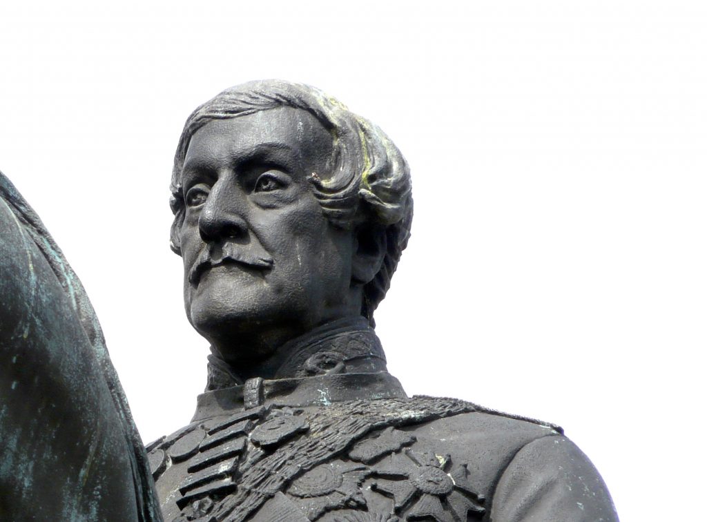 Equestrian statue of 1st Viscount Combermere Stapleton Cotton in Chester UK