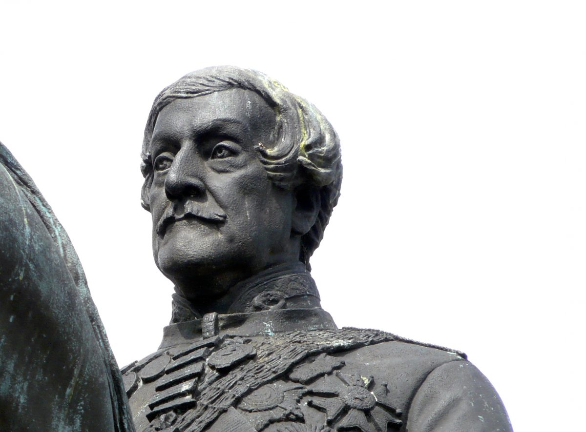Equestrian statue of 1st Viscount Combermere Stapleton Cotton in Chester UK