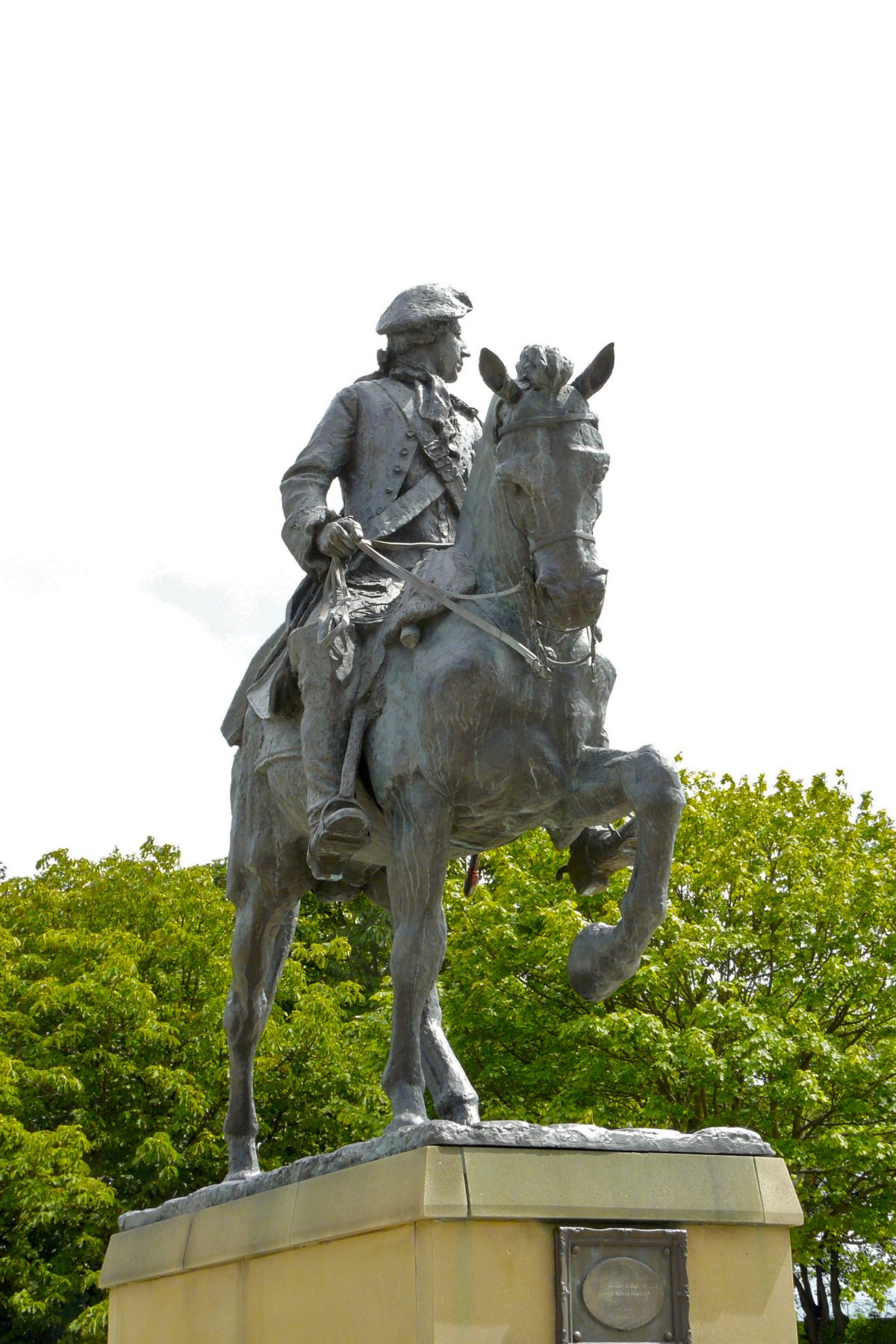 Equestrian statue of Charles Stuart in Derby UK
