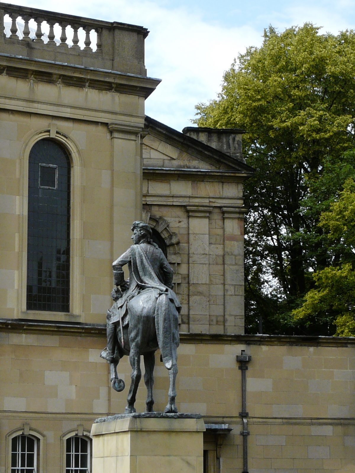 Equestrian statue of Charles Stuart in Derby UK