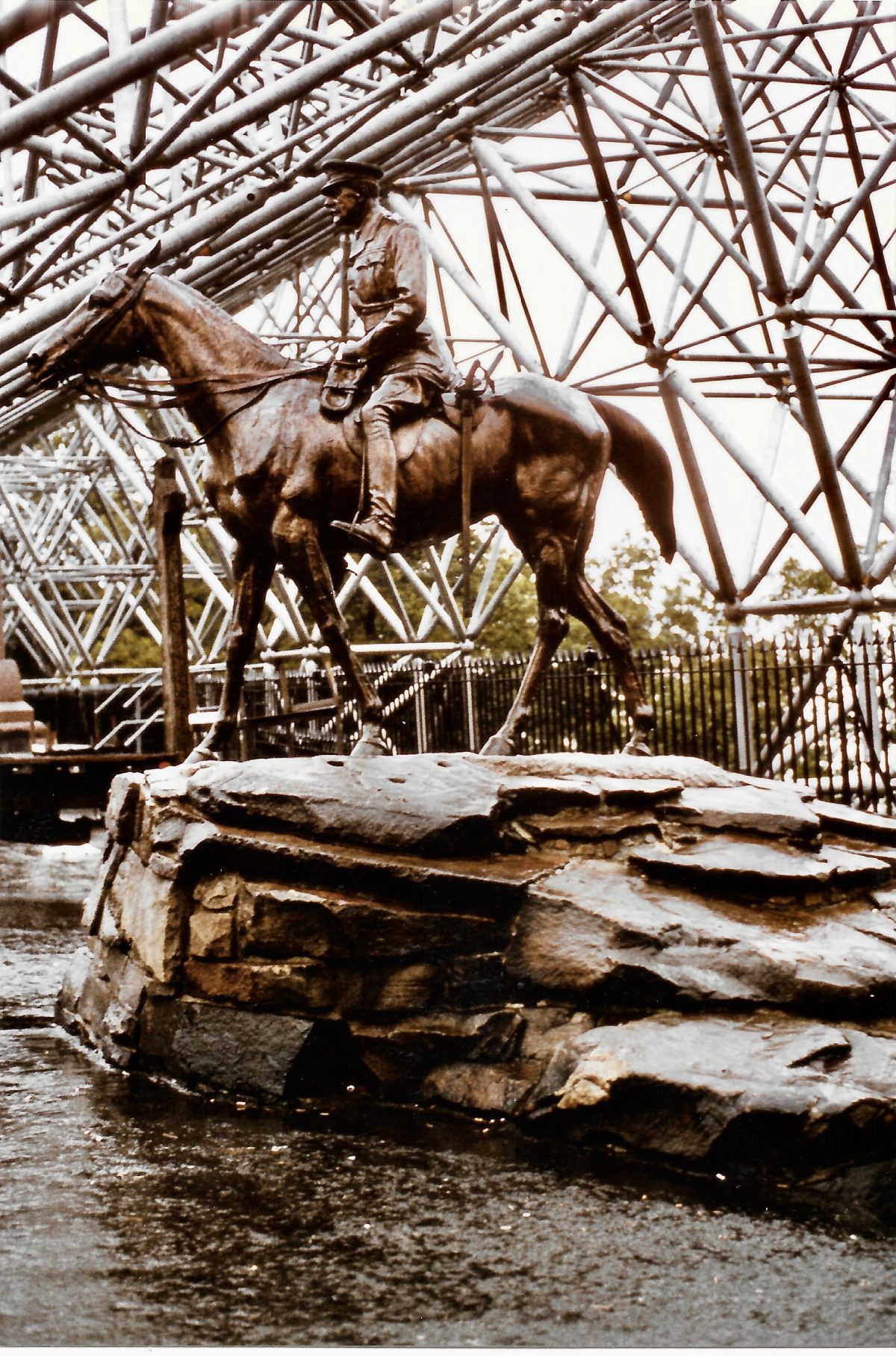 Equestrian statue of Douglas Haig in Edinburgh UK