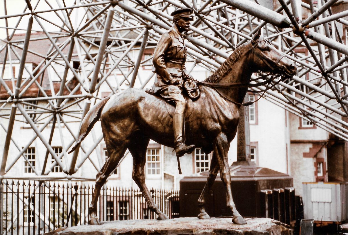 Equestrian statue of Douglas Haig in Edinburgh UK