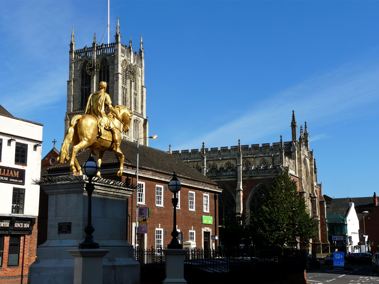 Equestrian statue of William III in Kingston upon Hull UK