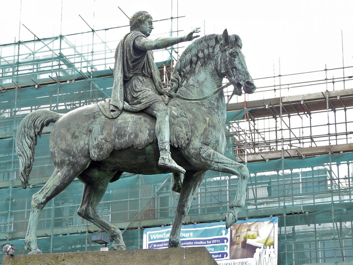 Equestrian statue of George III in Liverpool UK