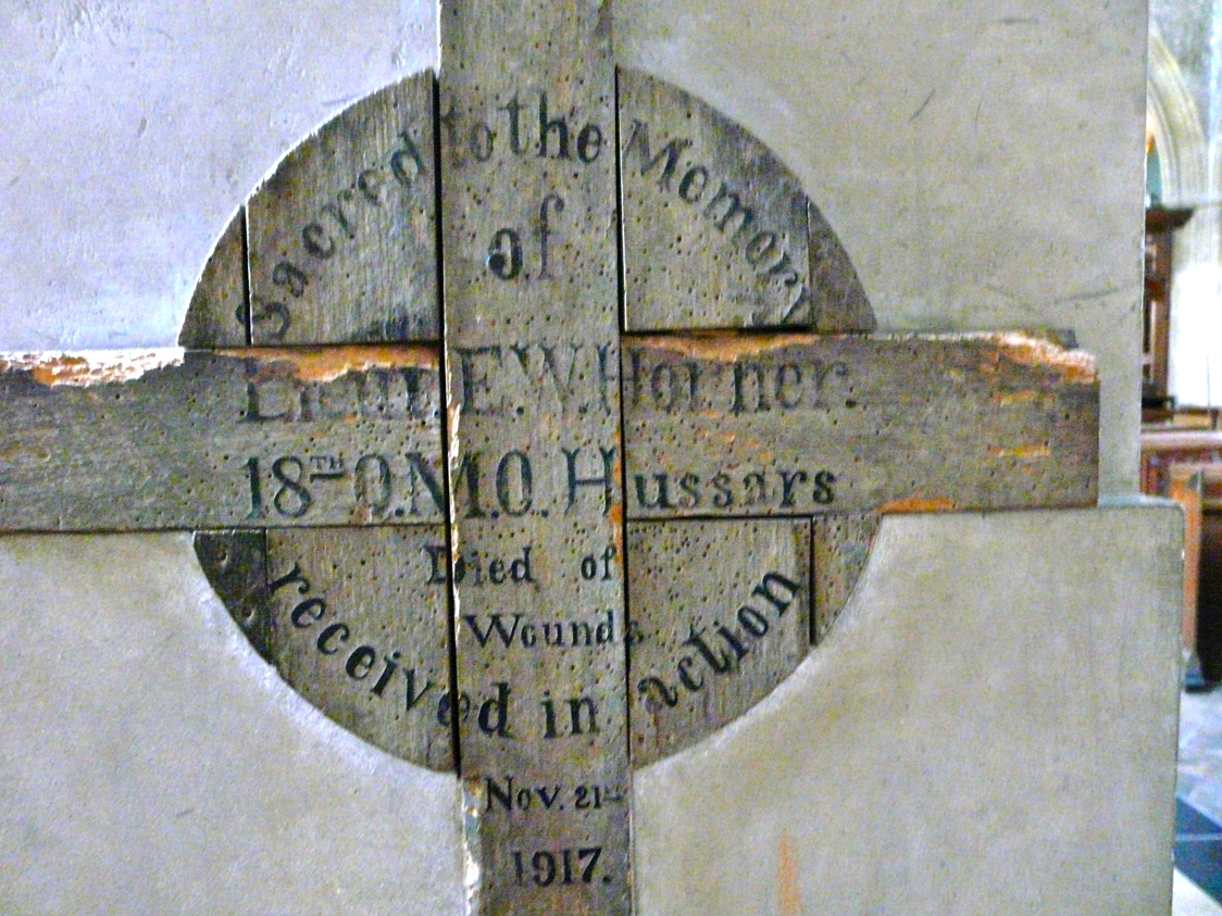 Equestrian statue of Edward Horner in Mells UK