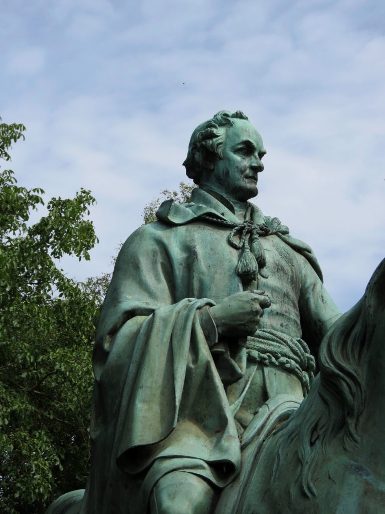 Equestrian statue of Henry Hardinge in Over UK