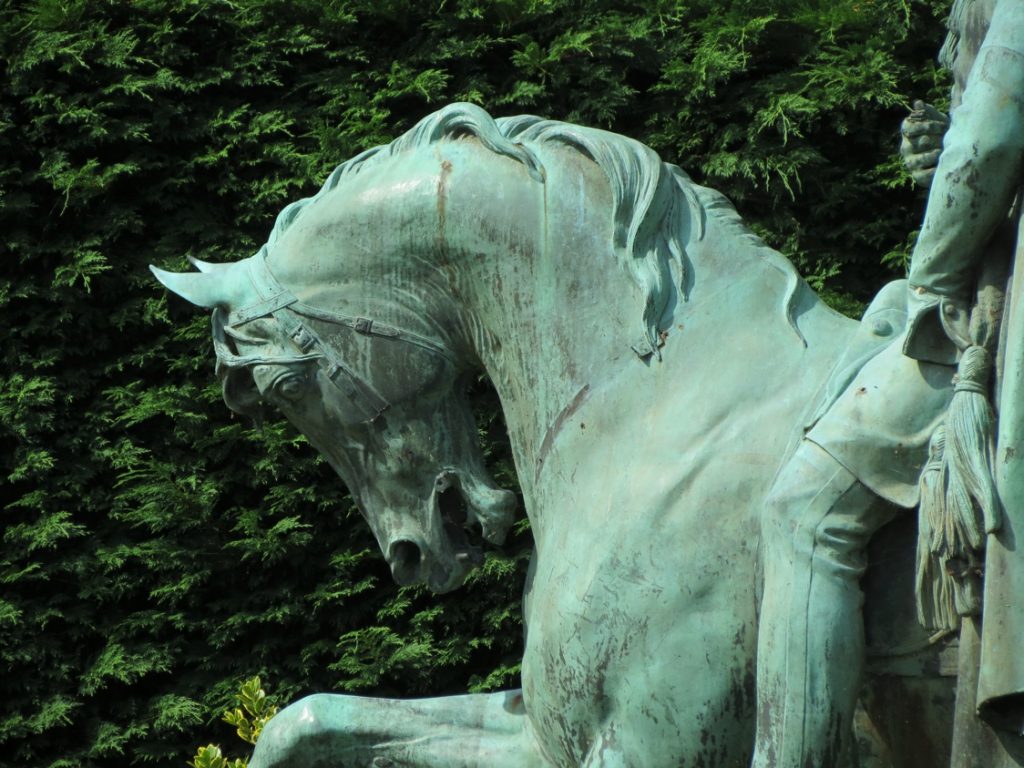 Equestrian statue of Henry Hardinge in Over UK