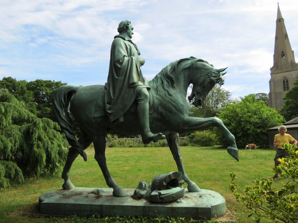 Equestrian statue of Henry Hardinge in Over UK