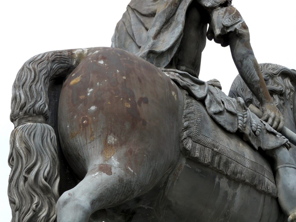 Equestrian statue of William III in Petersfield UK