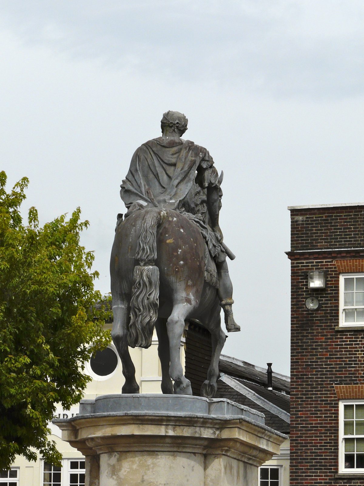Equestrian statue of William III in Petersfield UK