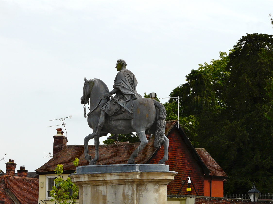 Equestrian statue of William III in Petersfield UK
