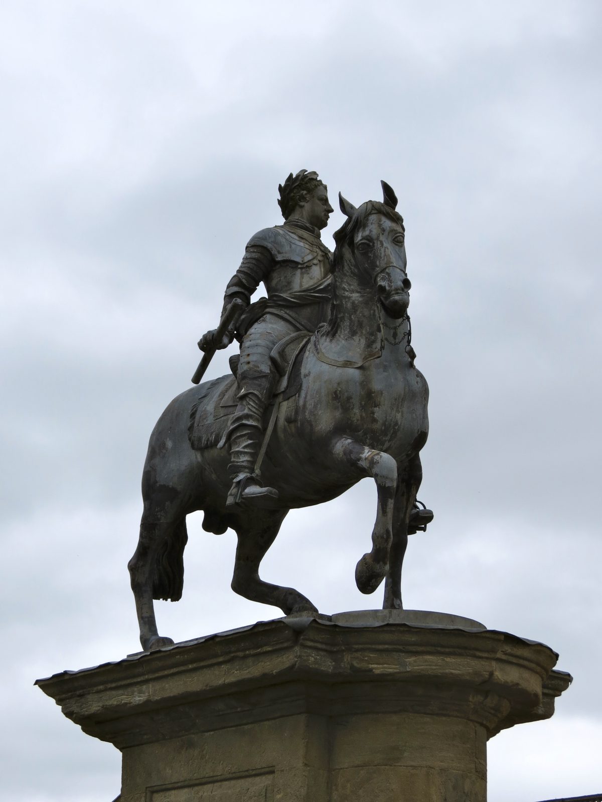 Equestrian statue of George I in Stowe UK