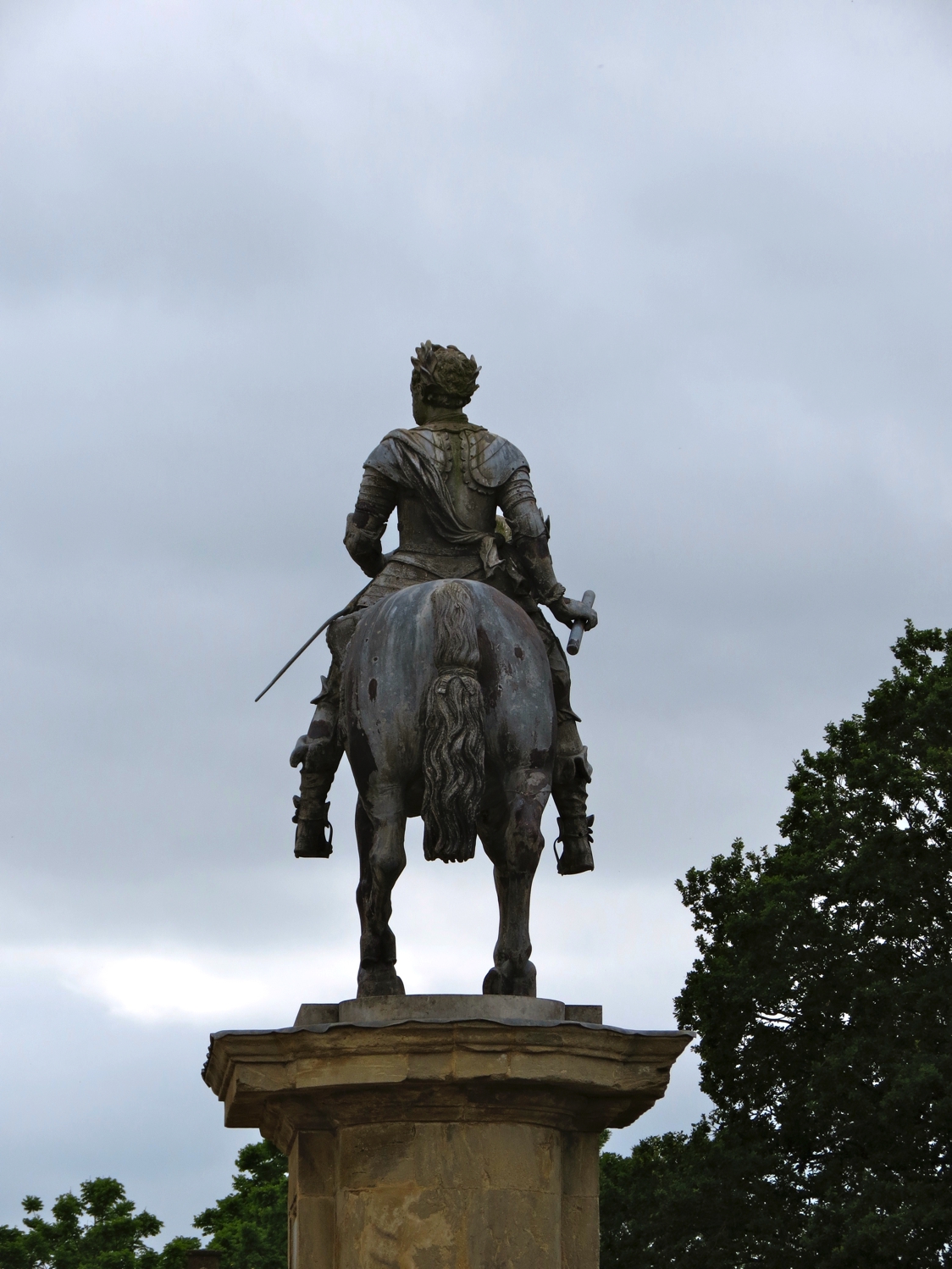 Equestrian statue of George I in Stowe UK