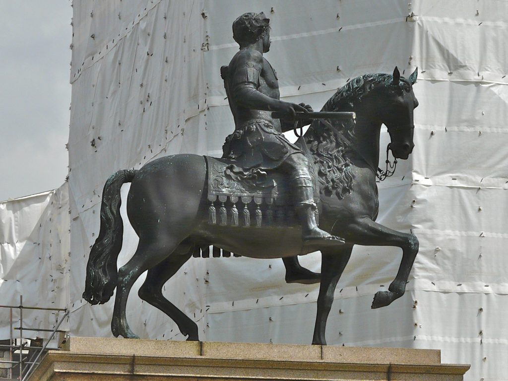 Equestrian statue of Charles II in Windsor UK
