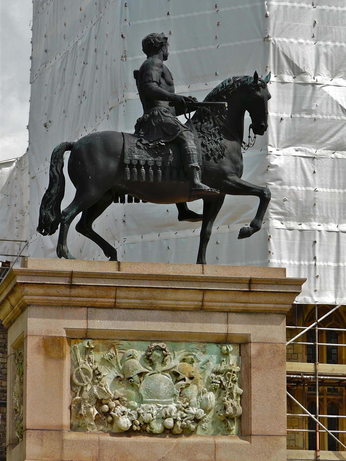 Equestrian statue of Charles II in Windsor UK