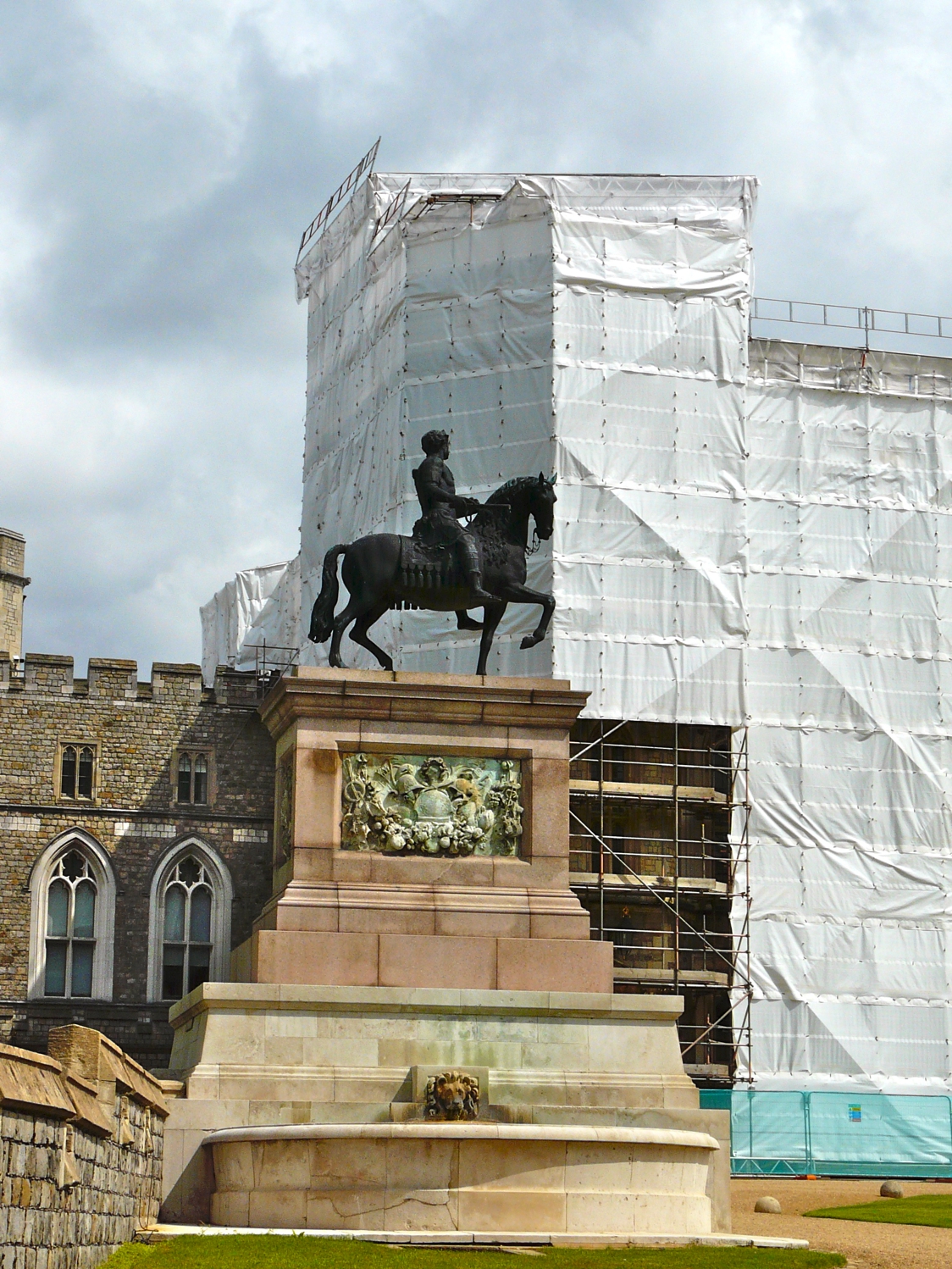 Equestrian statue of Charles II in Windsor UK