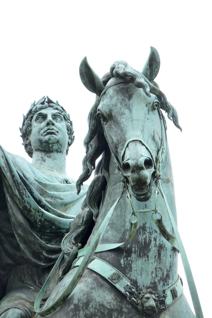 Equestrian statue of George III in Windsor UK