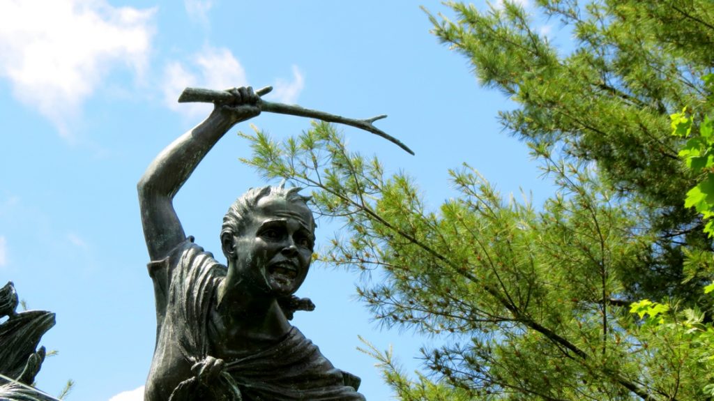 Equestrian statue of Sybil Ludington in NY Carmel US