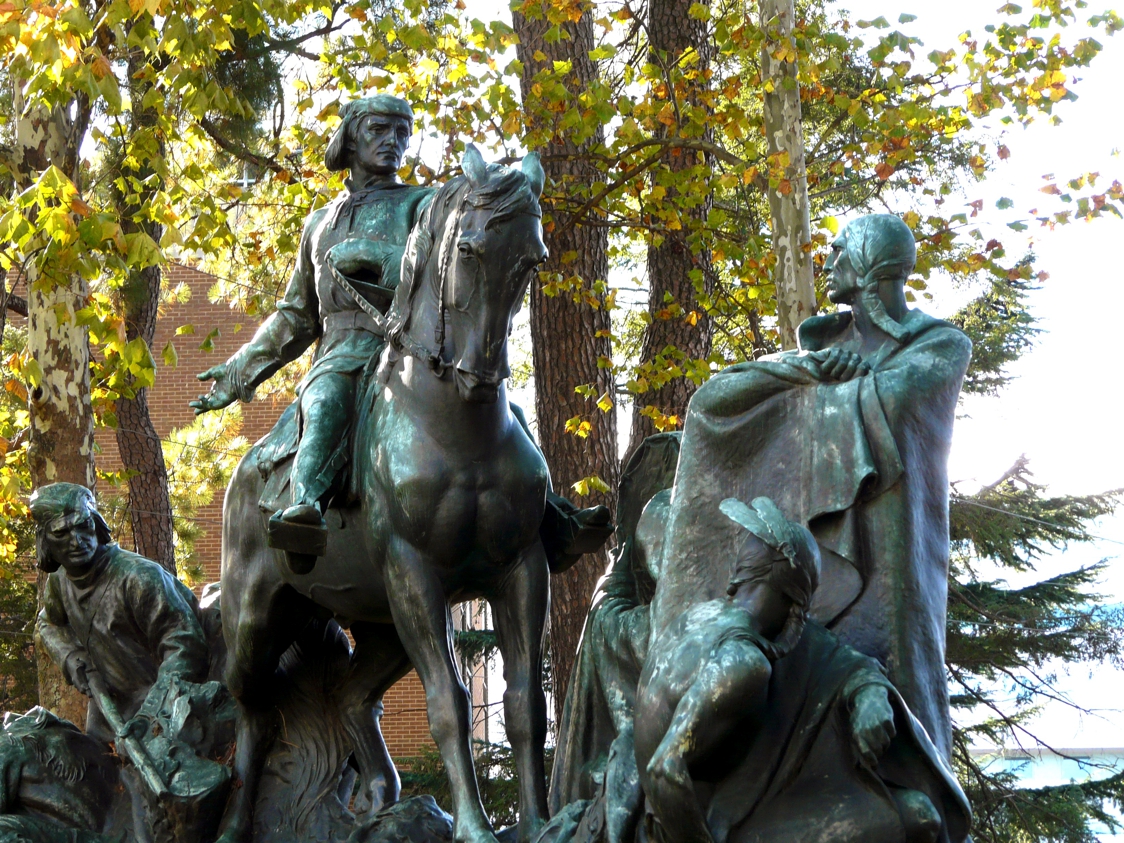 Equestrian statue of George Rogers Clark in VA Charlottesville US