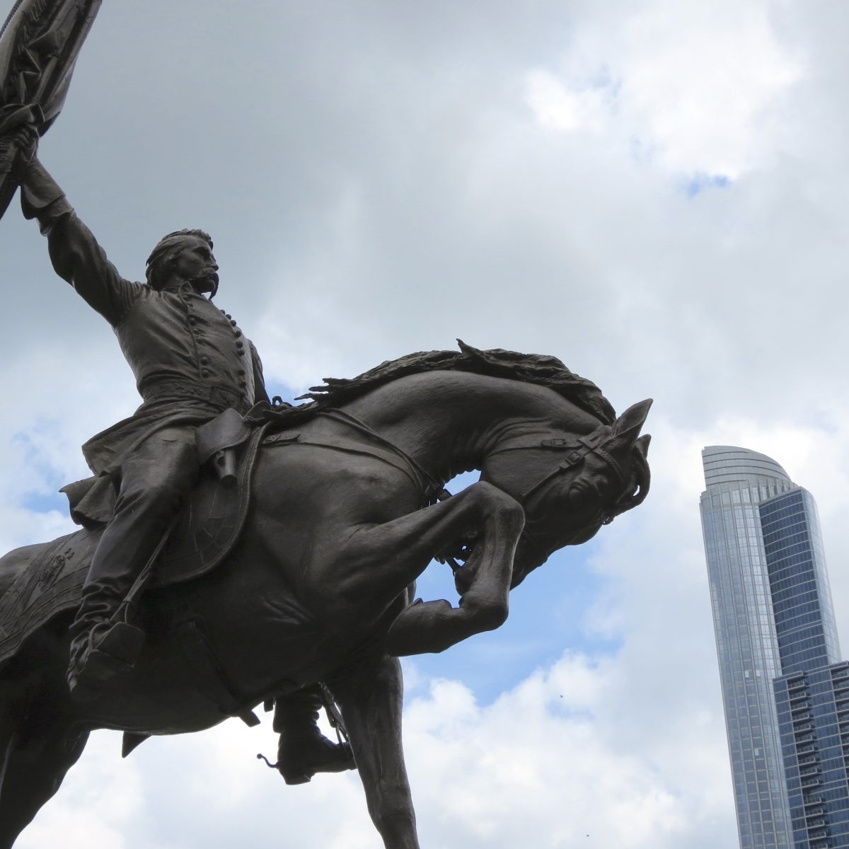 Equestrian statue of John Logan in IL Chicago US