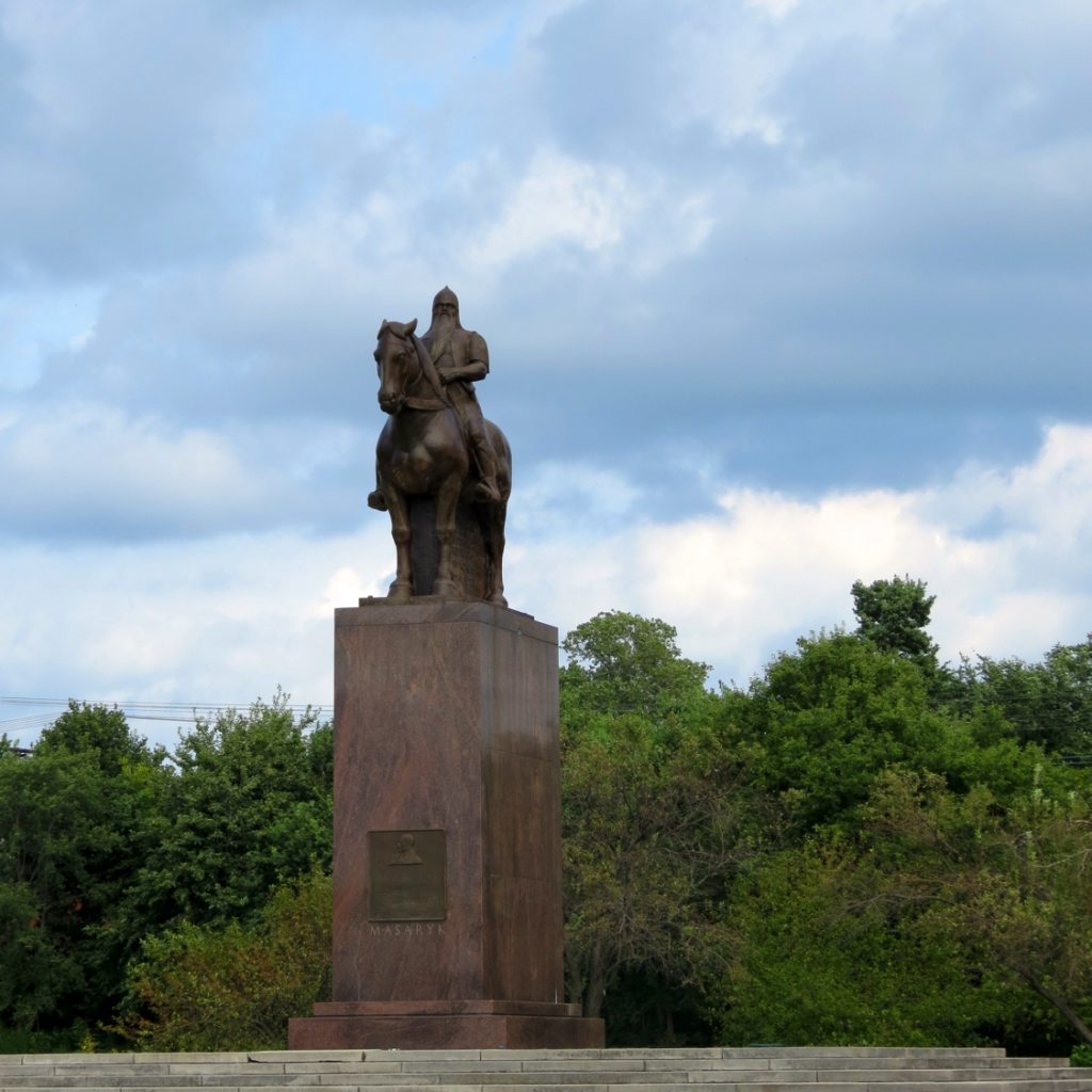 Equestrian statue of Thomas Masaryk in IL Chicago US