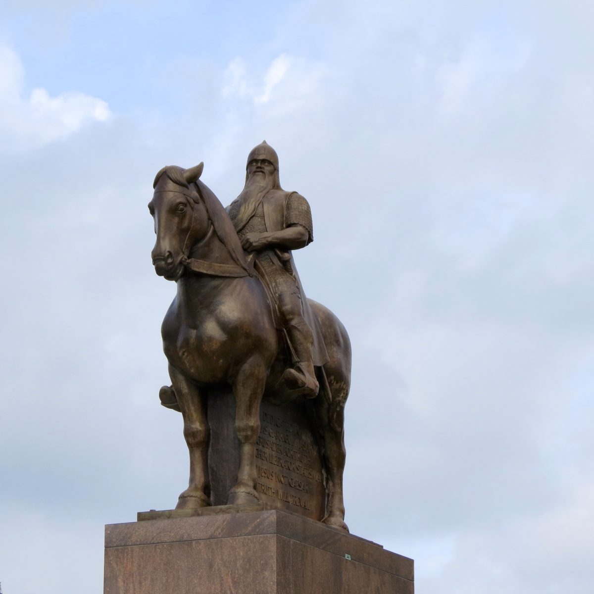 Equestrian statue of Thomas Masaryk in IL Chicago US