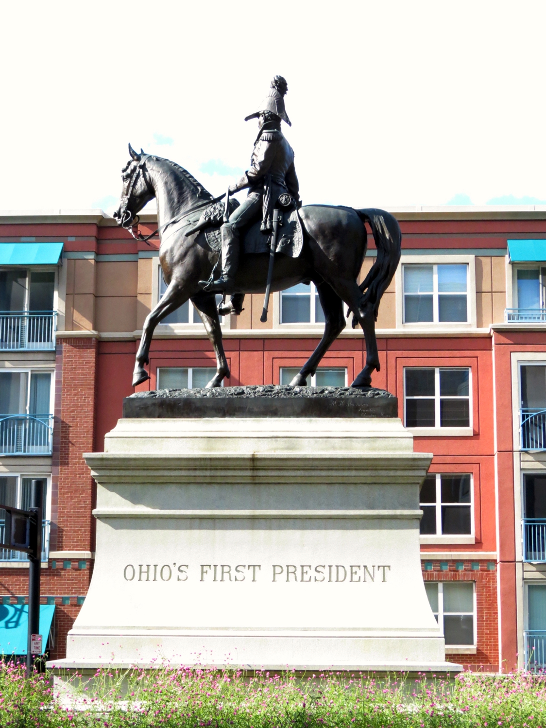 Equestrian statue of William Henry Harrison in OH Cincinnati US