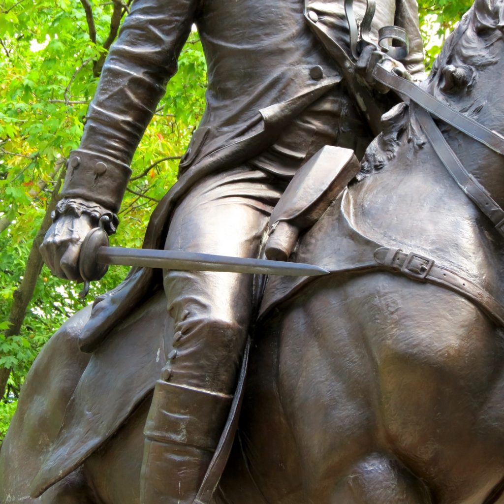 Equestrian statue of Anthony Wayne in IN Fort Wayne US