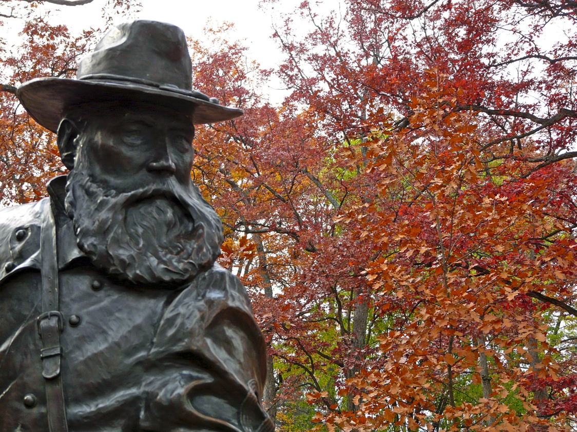 Equestrian statue of James Longstreet in PA Gettysburg US