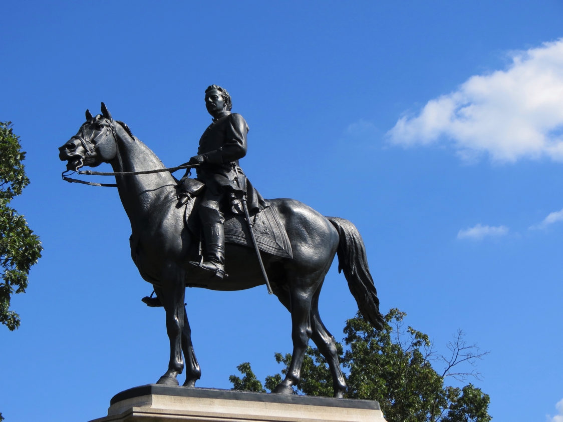 Equestrian statue of Henry Warner Slocum in PA Gettysburg US