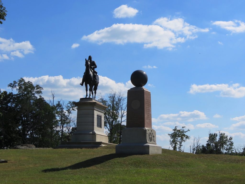 Equestrian statue of Henry Warner Slocum in PA Gettysburg US