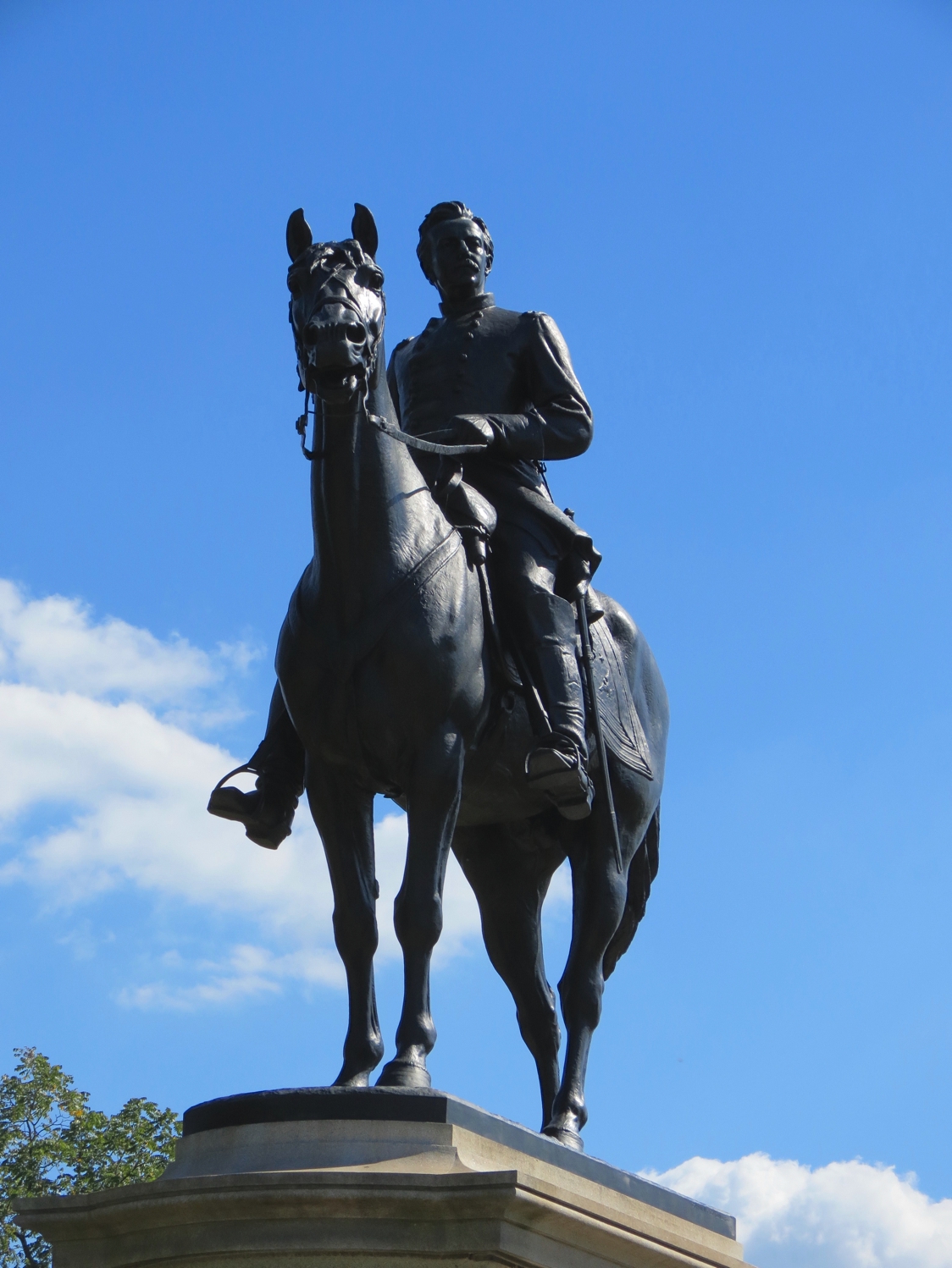 Equestrian statue of Henry Warner Slocum in PA Gettysburg US