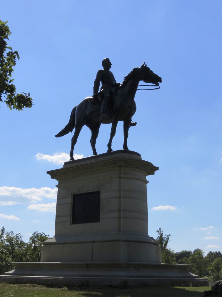 Equestrian statue of Henry Warner Slocum in PA Gettysburg US