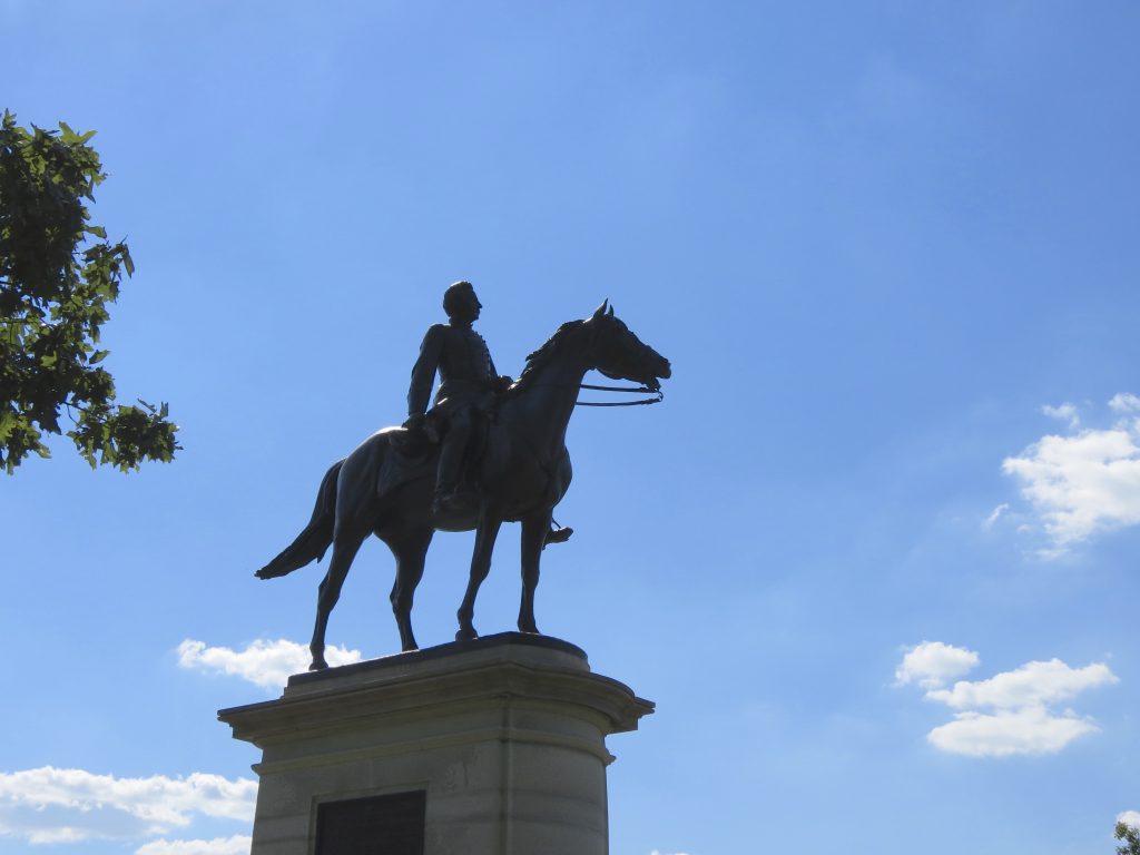Equestrian statue of Henry Warner Slocum in PA Gettysburg US