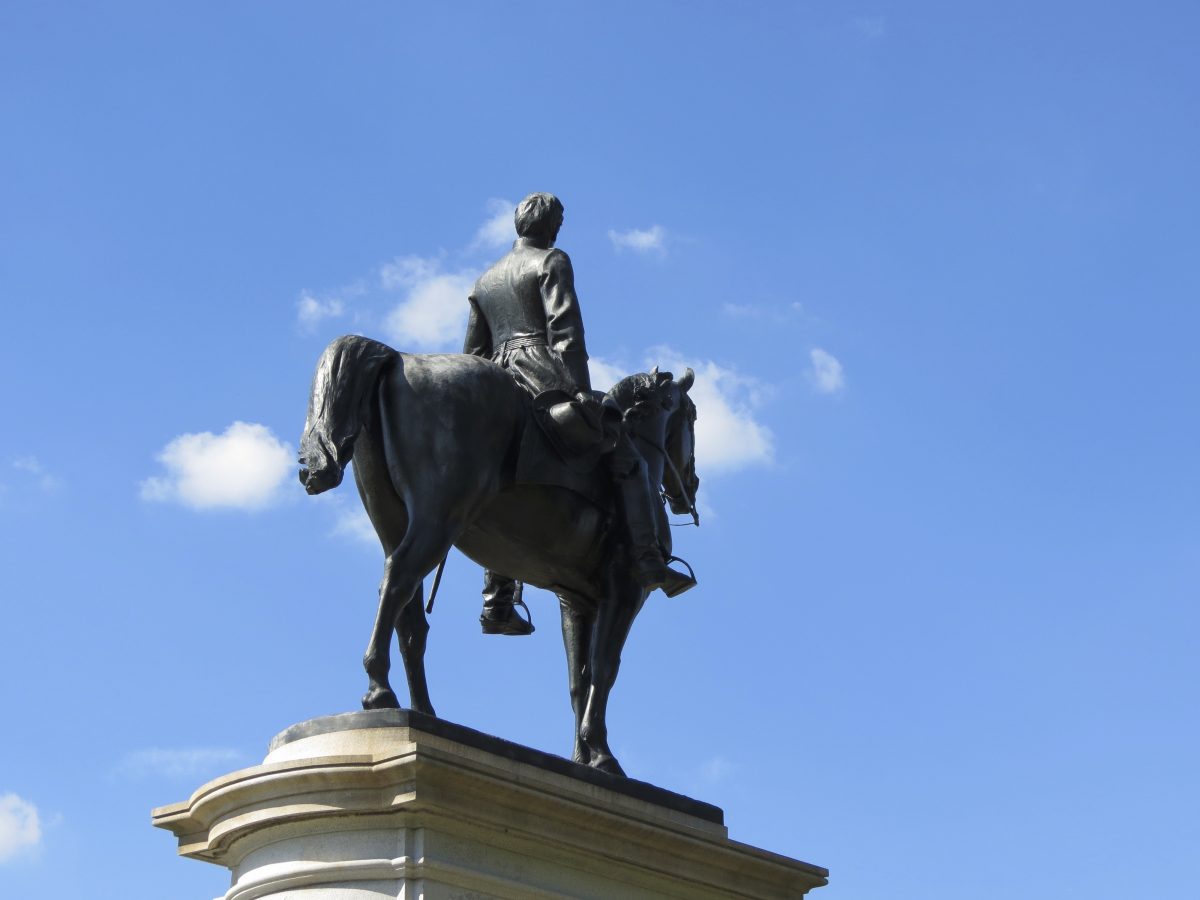 Equestrian statue of Henry Warner Slocum in PA Gettysburg US
