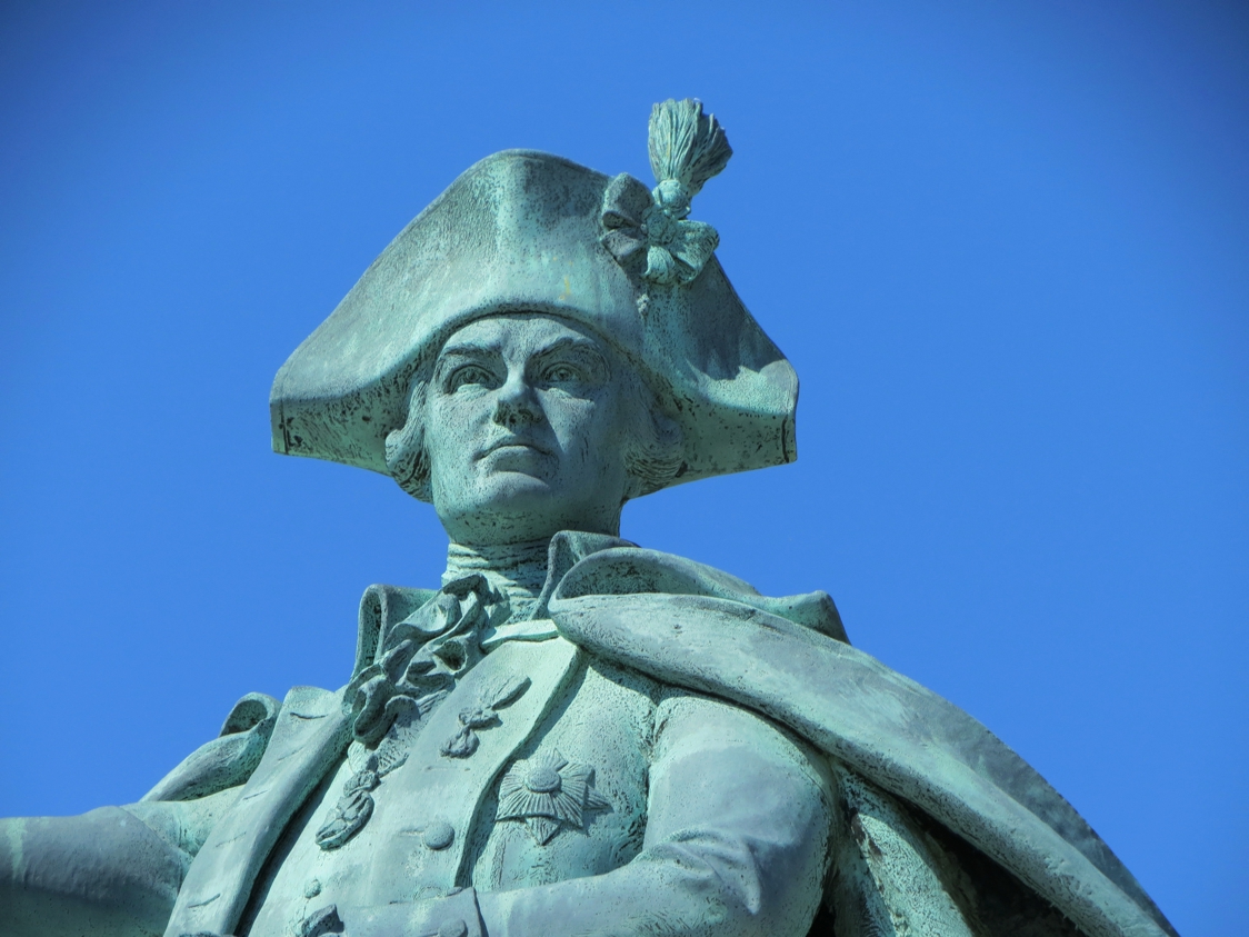 Equestrian statue of Friedrich Wilhelm von Steuben in WI Milwaukee US