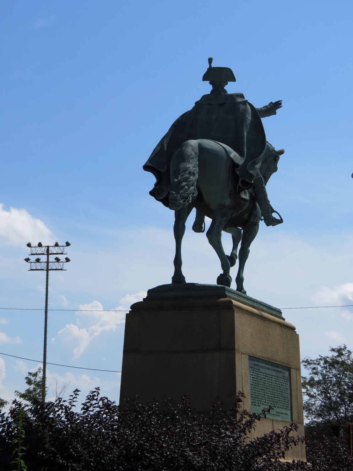 Equestrian statue of Friedrich Wilhelm von Steuben in WI Milwaukee US