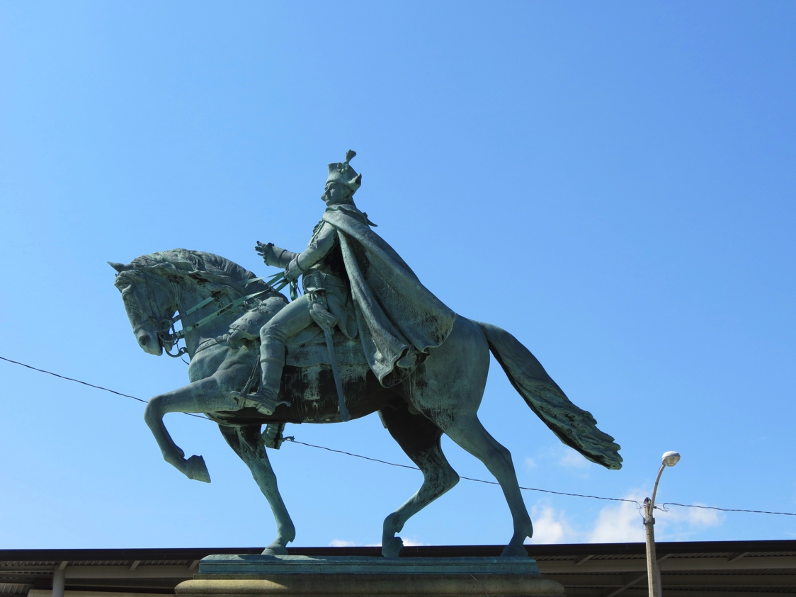 Equestrian statue of Friedrich Wilhelm von Steuben in WI Milwaukee US