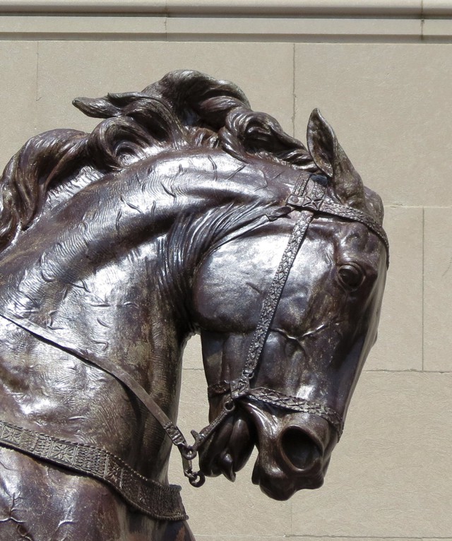 Equestrian statue of El Cid in NY New York City US