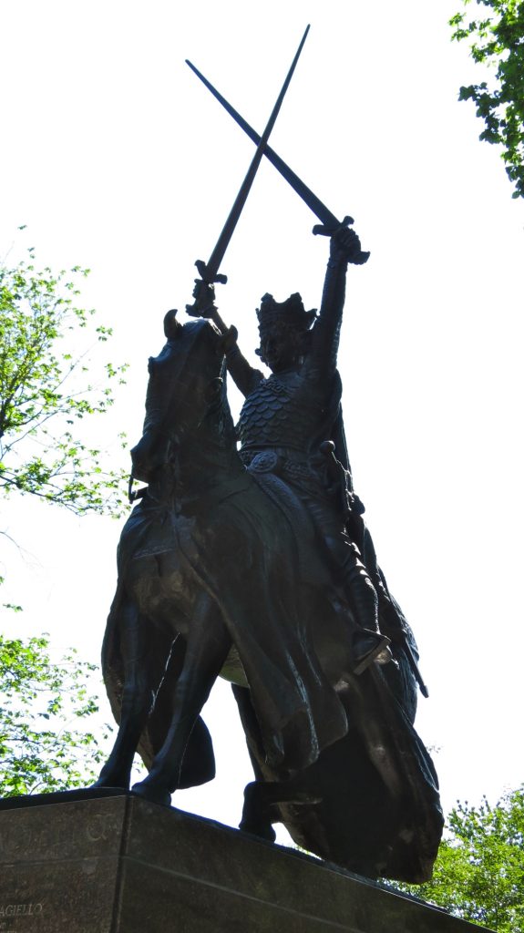 Equestrian statue of Wladyslaw Jagiello in NY New York City US
