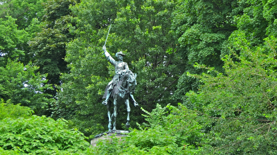 Equestrian statue of Henry Warner Slocum in NY New York City US